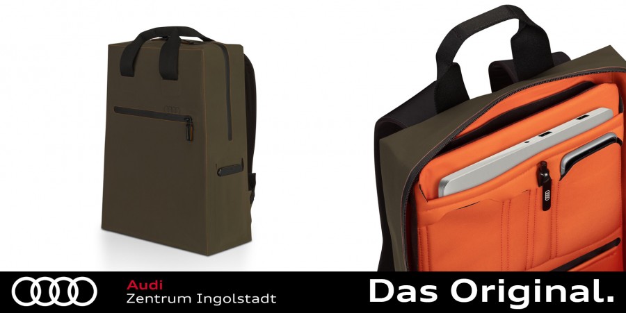 Original Audi Rucksack, olivgrün 3152201800 - Shop | Audi Zentrum ...