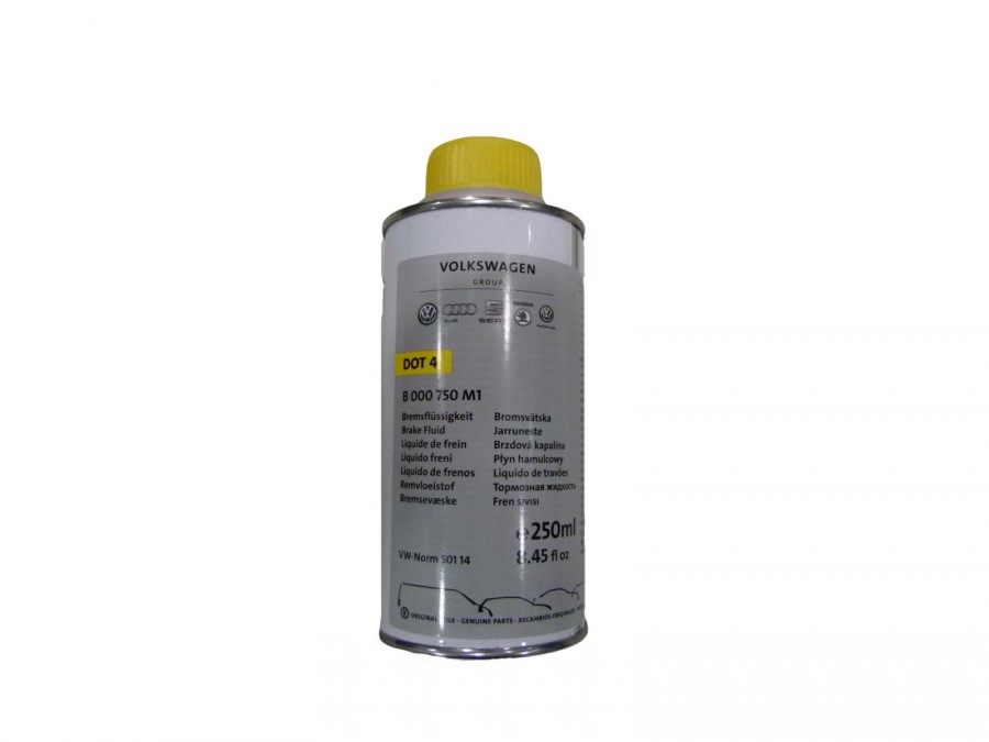 Original VW Audi SEAT Skoda Bremsflüssigkeit 250ml B 000750M1 - Shop ...